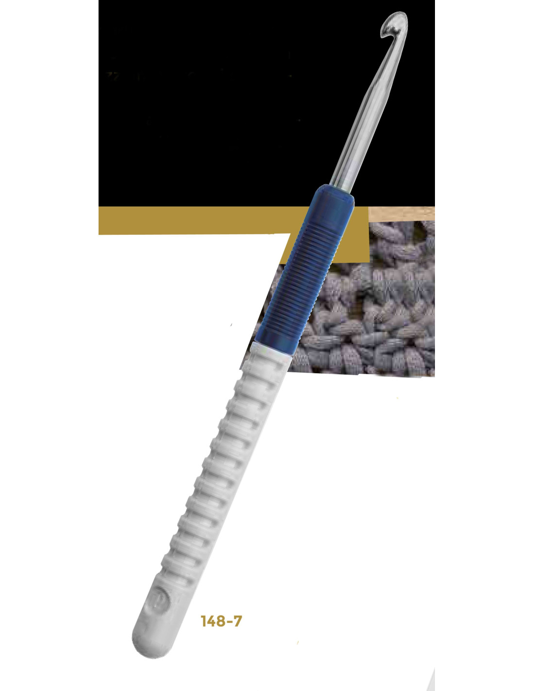 ADDI crochet hooks 15cm/4.5 mm 148-7 15cm. /4.5 mm The crochet hook...