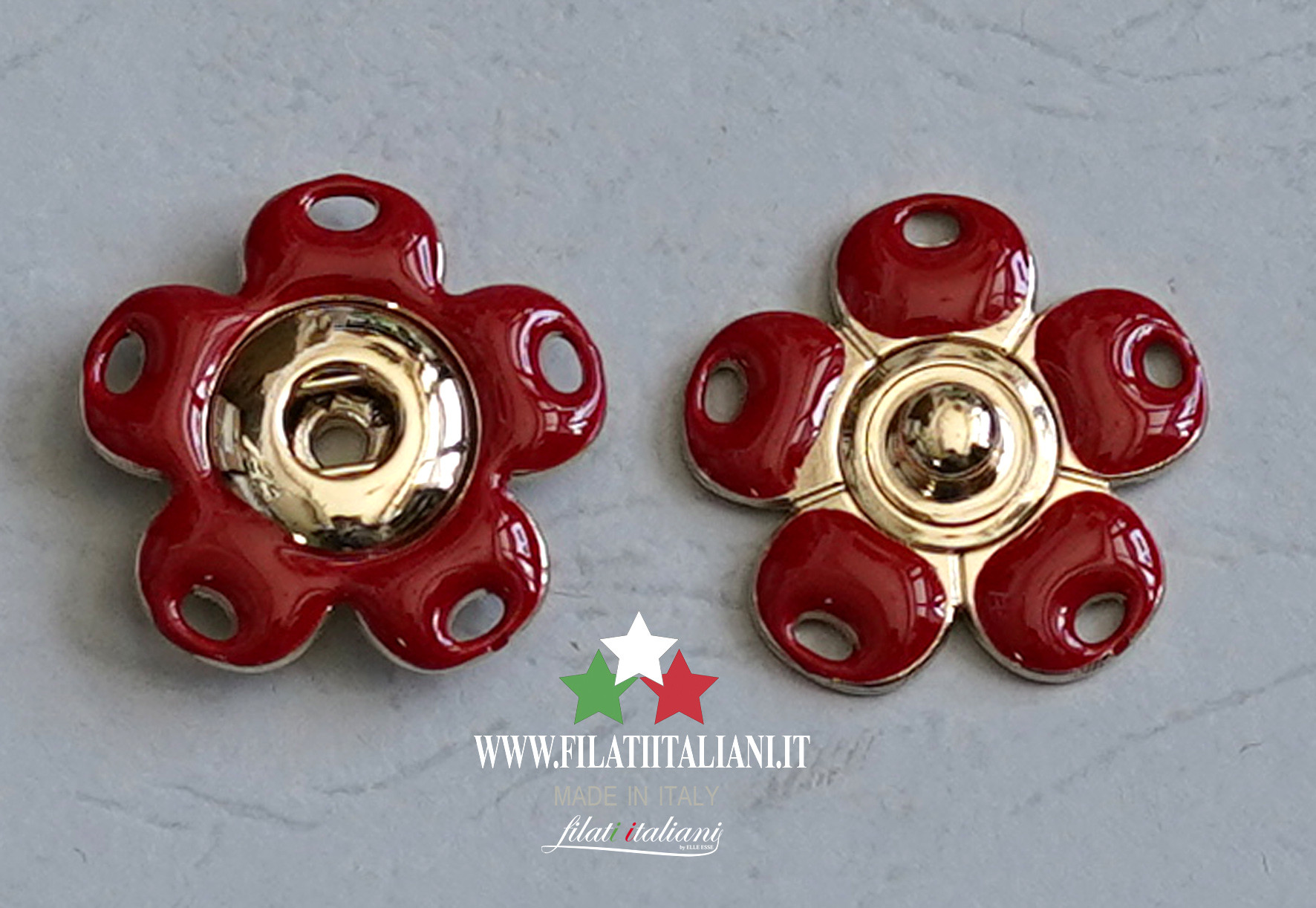 5677X 28/51/363 ROSSO BOTTONE AUTOMATICO Lineato 28 17.78 mm