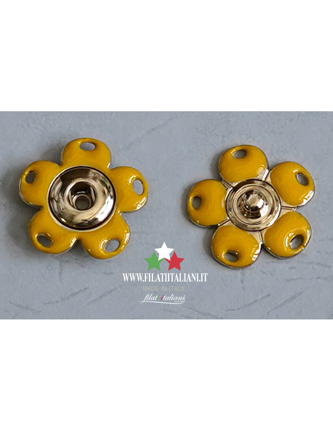 5677X 28/51/393 GIALLO BOTTONE AUTOMATICO Lineato 28 17.78 mm