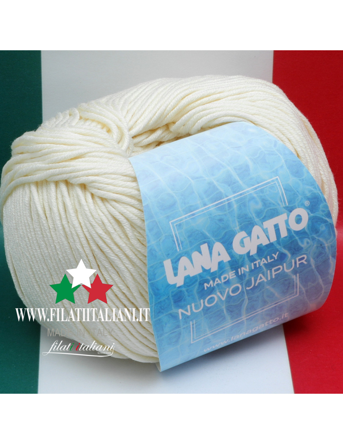 NJ 6576 NJ 6576 100% COTONE Makò NUOVO JAIPUR LANA GATTO