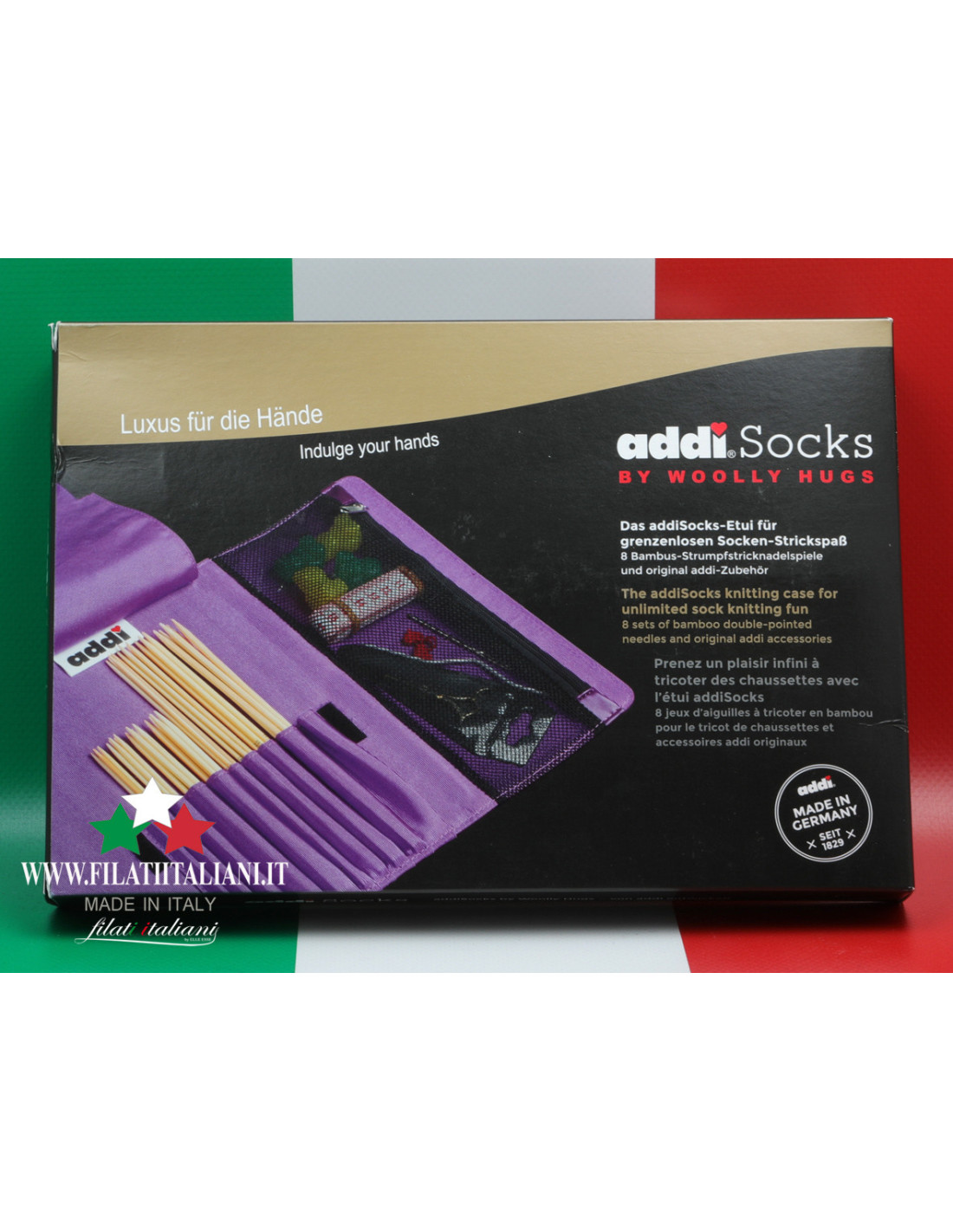 AddiSocks by Woolly Hugs Bamboo DPN and Accessory Set 601-2 Addi ha...